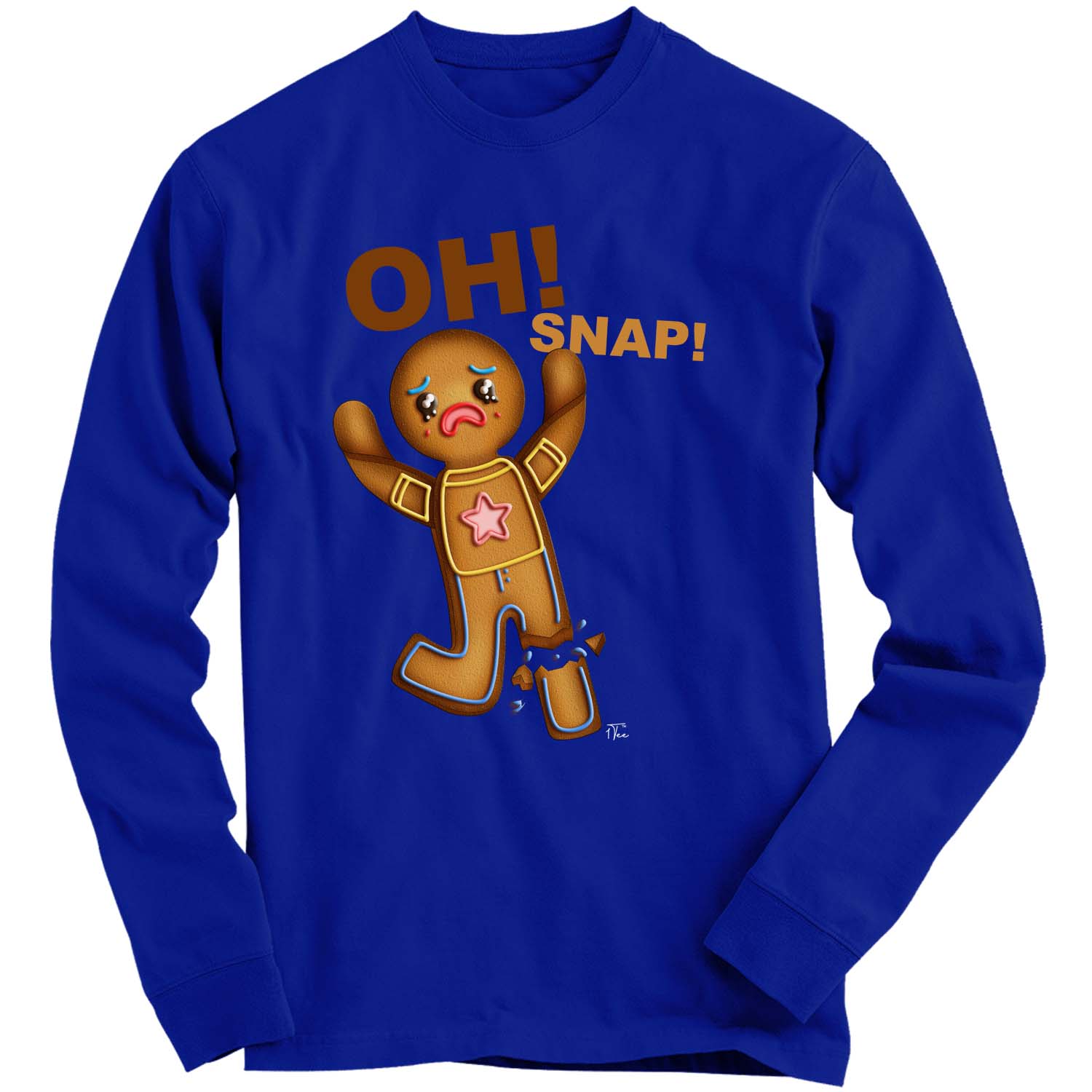 1Tee Kids Boys Oh Snap Gingerbread Man with Snapped Leg Sweatshirt ...